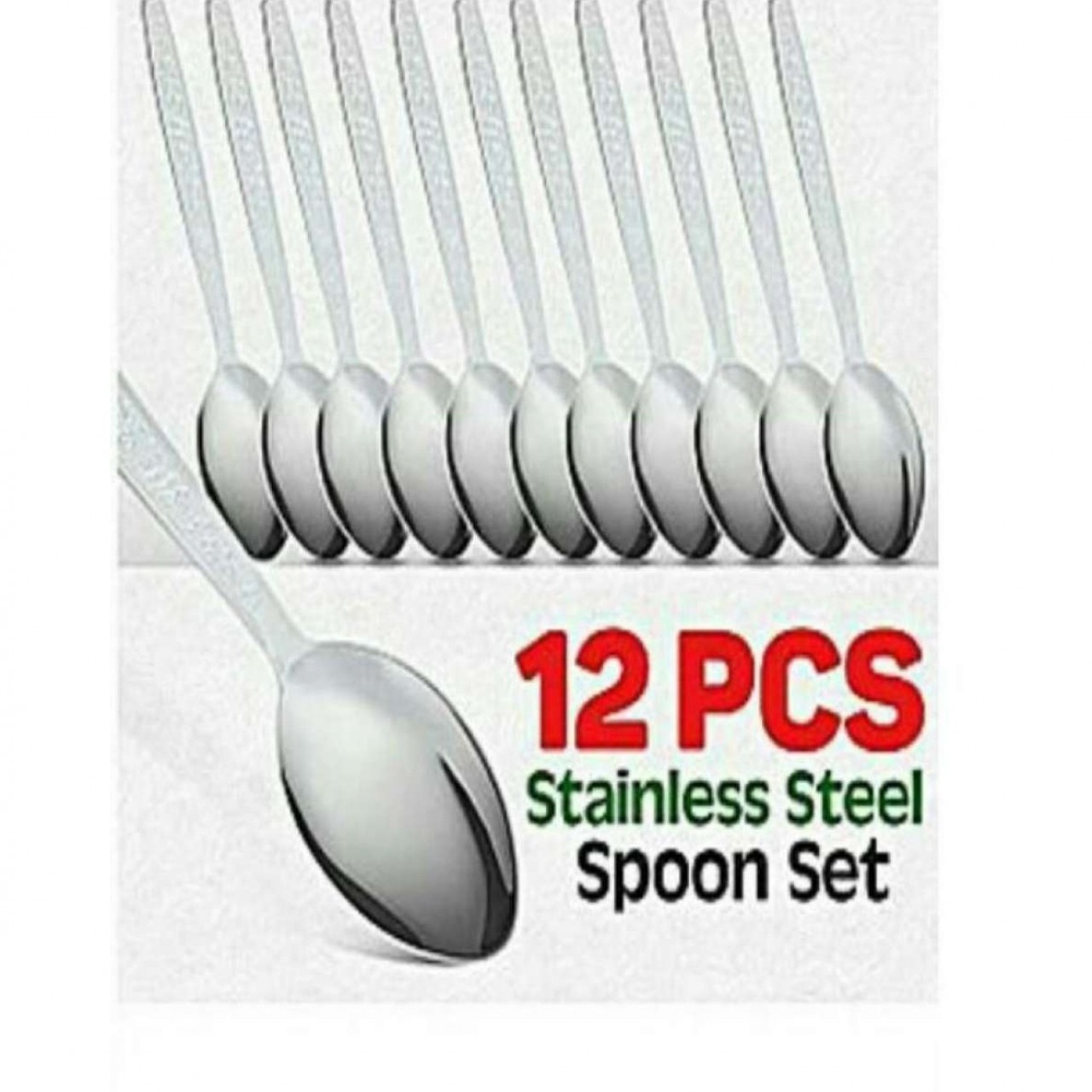 Spoon Set Steel Made -Pack Of 12 - Sale price - Buy online in Pakistan ...
